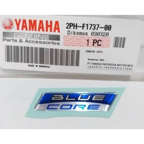 Emblem Logo Lambang Blue Core Yamaha Mio M3 125 2PH-F1737-00 | Lazada ...