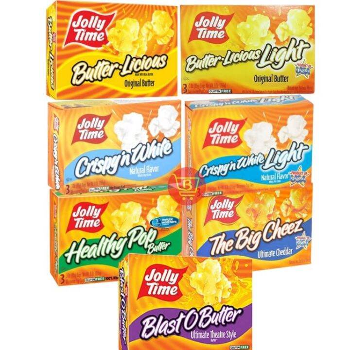 READY STOCK卍 Jolly Time Microwavable Popcorn 3 bags | Lazada PH