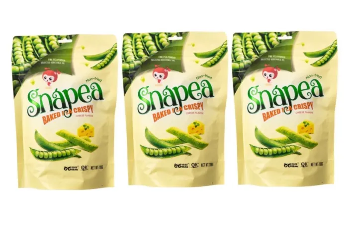 3pcs Snapea Cheese Baked Pea Crispy 108g | Lazada PH