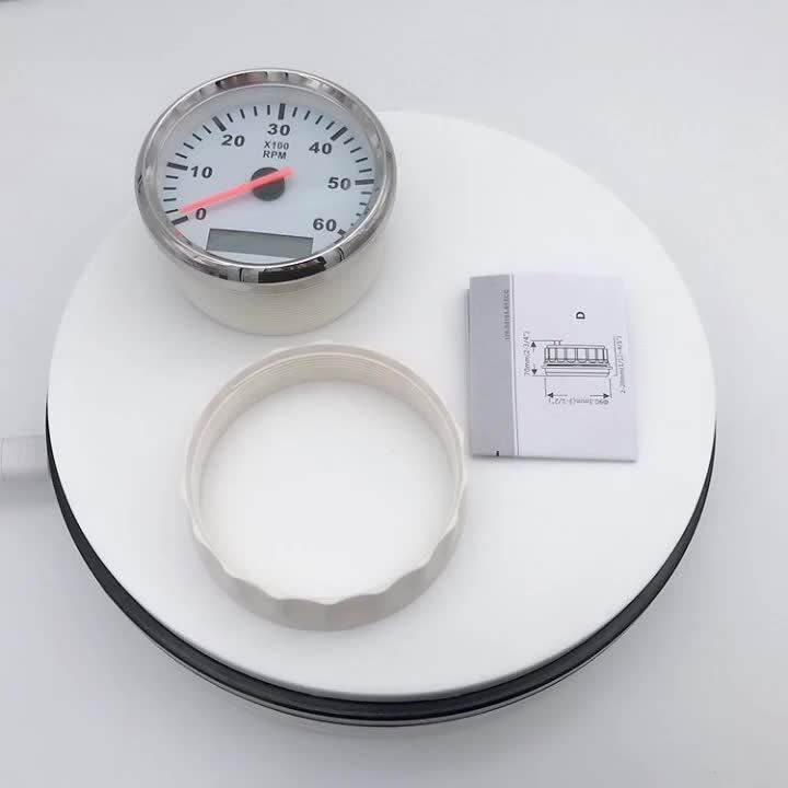 HD Car 85mm Tachometer REV Counter for Outboard Motor Boat Auto Tach ...