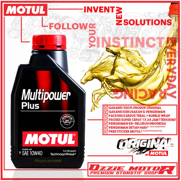 MOTUL MULTIPOWER PLUS 10W40 SN 1L | Lazada Indonesia