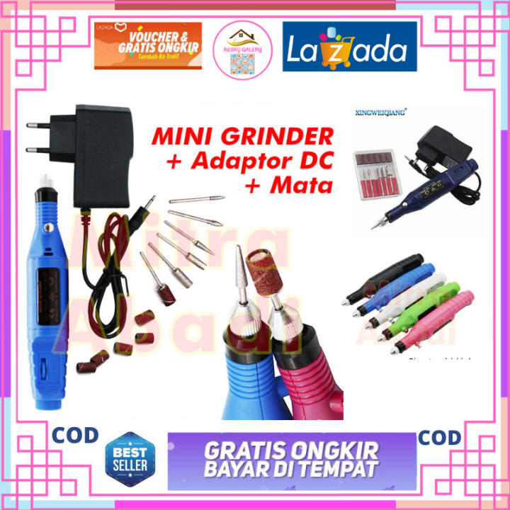 Mesin Alat Grinder Gerinda Bor Tuner Listrik Ukir Kayu Multifungsi ...