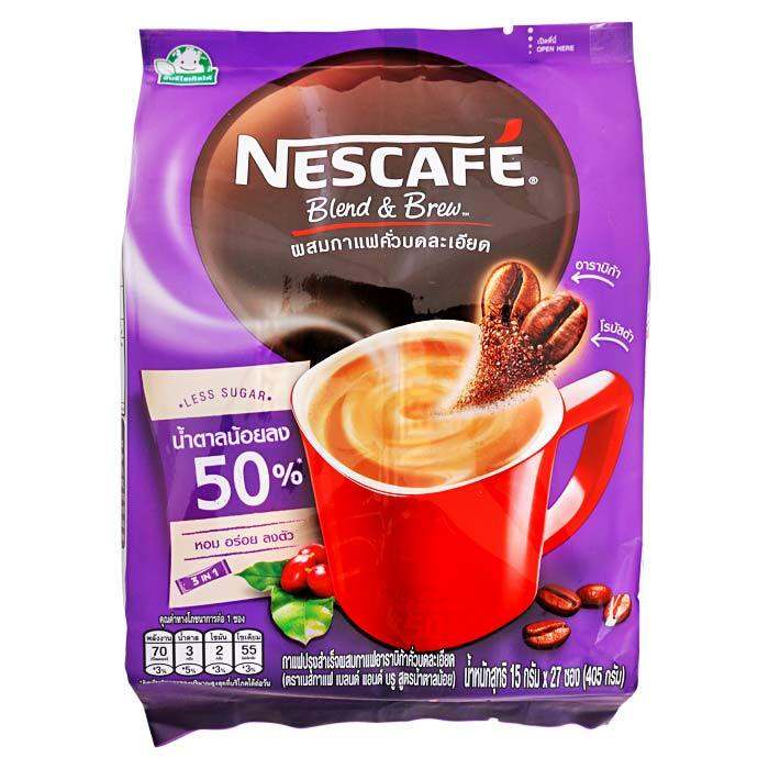 Nescafe เนสกาแฟ กาแฟปรุงสำเร็จ ผสมกาแฟอาราบิก้าคั่วบดละเอียด 405 กรัม ...