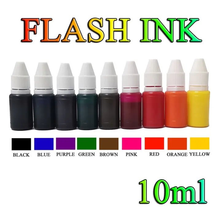 [READY STOCKS] PRE INK FLASH STAMP INK / RUBBER STAMP INK/ CHOP INK ...