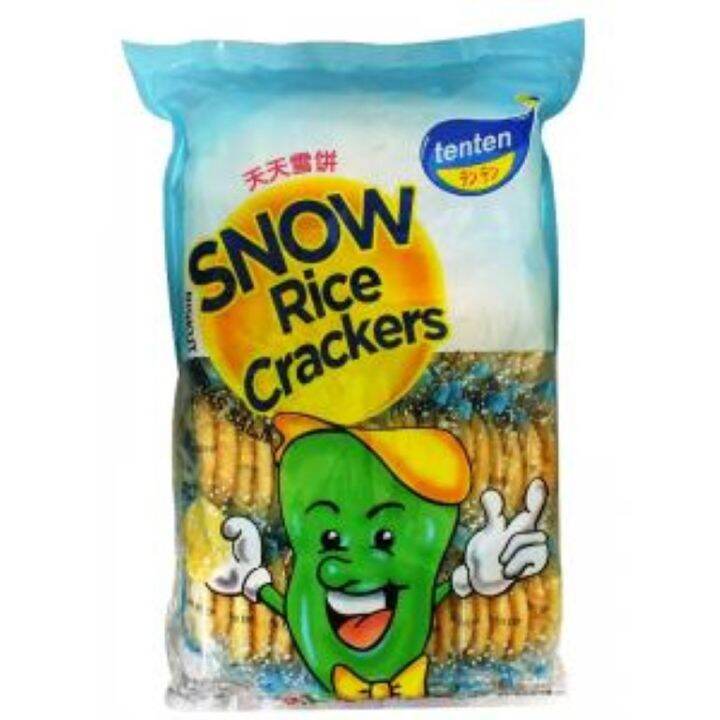 Makanan Ringan - TenTen Biskuit Beras Snow Rice Crackers 360gr | Lazada ...