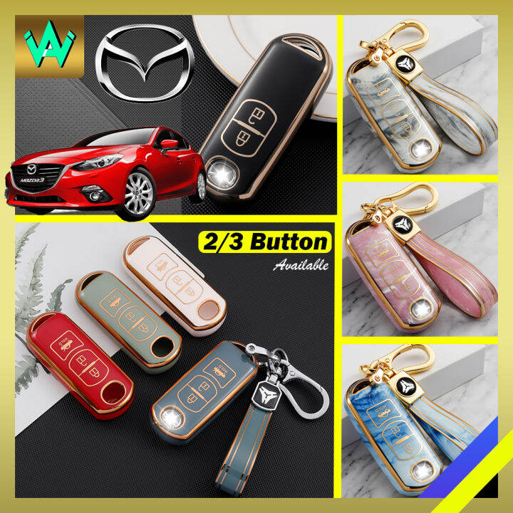 Mazda 2 3 6 CX5 CX3 CX9 Key Cover Sarung Kunci Kereta 2022 Keyless Car ...
