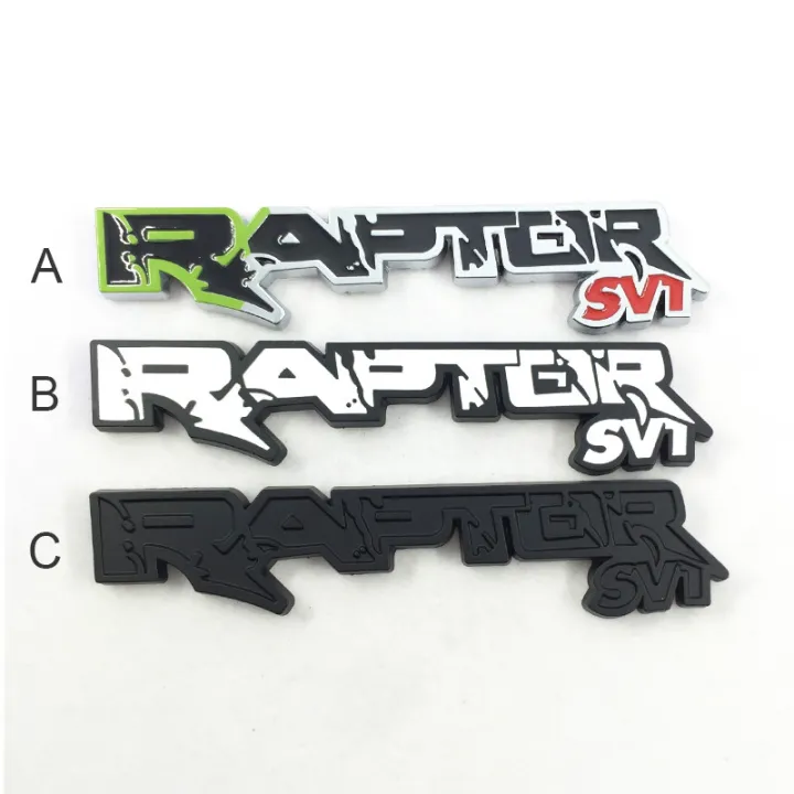 NEW Ford F150 Metal RAPTOR SVT Logo Car Auto Rear Side Decorative ...