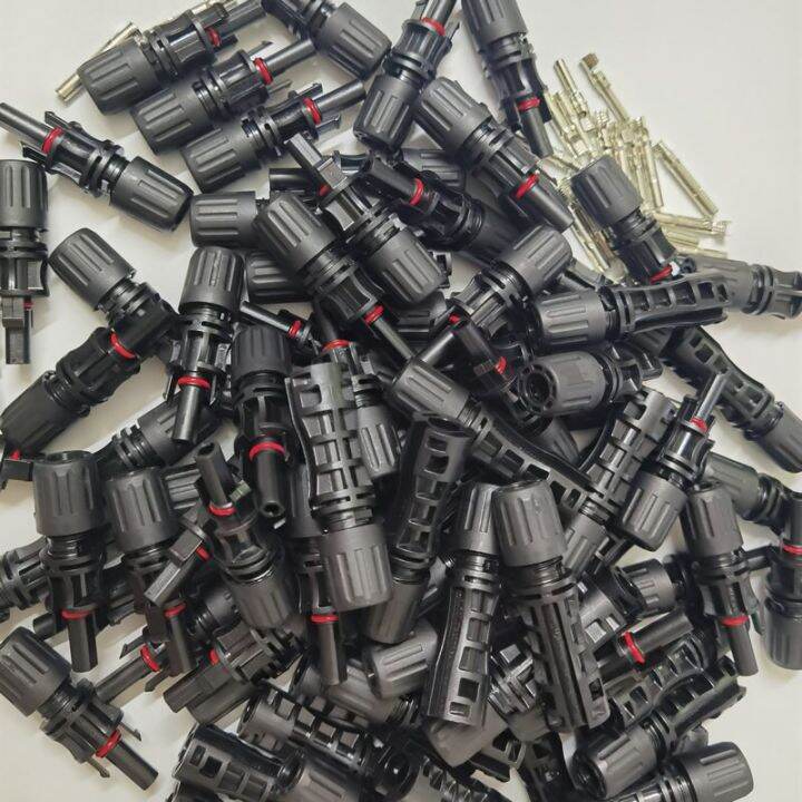 100 Pairs PV Connector 30A 50A Branch Parallel Connection 1500VDC Wire ...