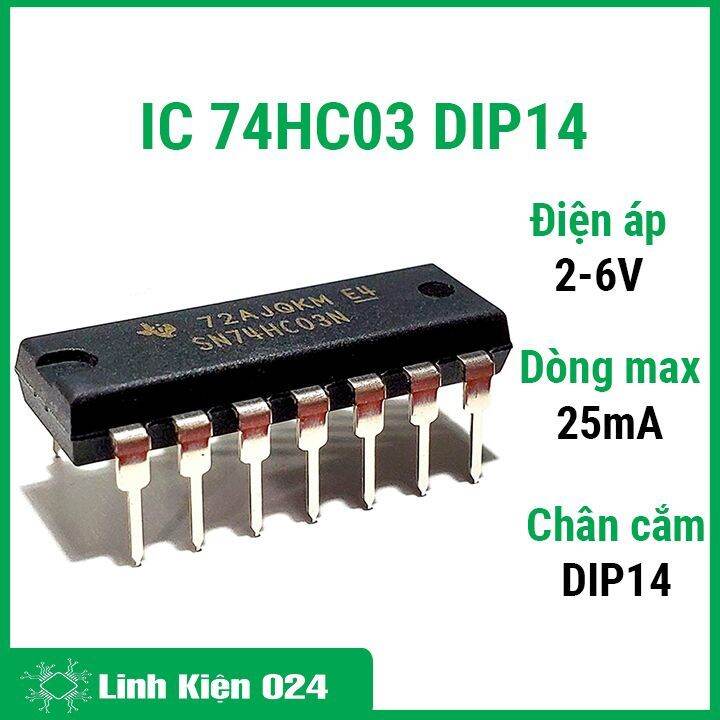 IC 74HC03 DIP14 2-Input NAND điện áp 2-6V | Lazada.vn