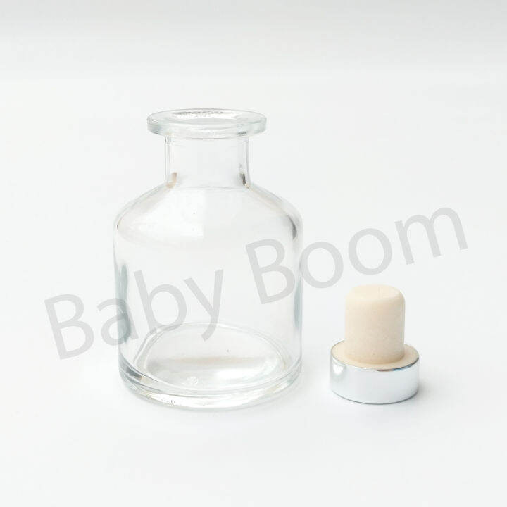 Diffuser Bottles ขวดแก้วทรงกลมพร้อมฝา ขนาด 80 ml.ขวดก้านไม้กระจายกลิ่น ...