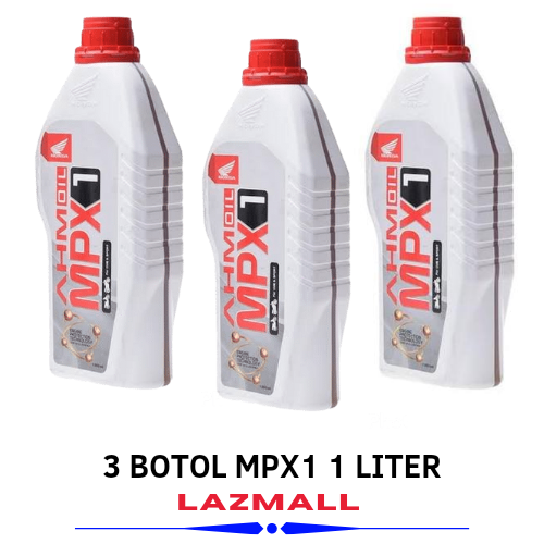 3 BOTOL OLI AHM MPX1 1 LITER ORIGINAL HONDA OFFICIAL | Lazada Indonesia