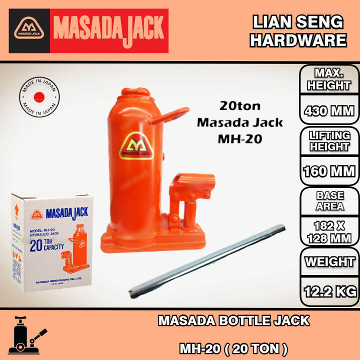 MASADA BOTTLE JACK MH-20 ( 20 TON ) | Lazada