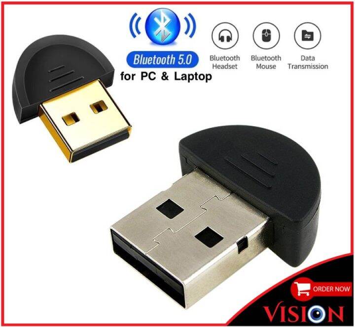 Mini USB Bluetooth 5.0 Dongle Wireless Receiver Adapter Device | Lazada ...
