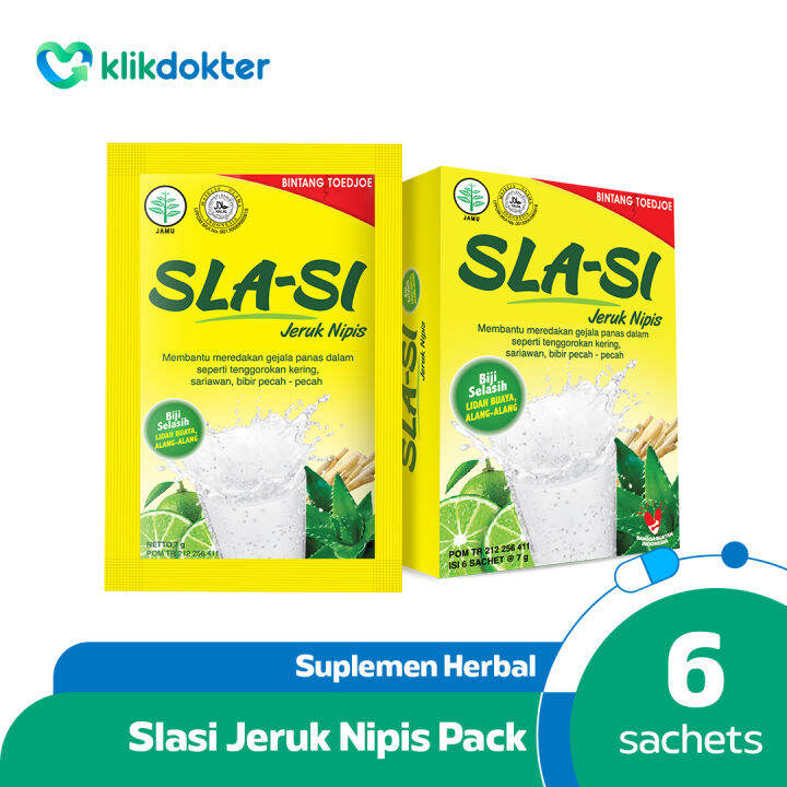 Slasi Jeruk Nipis pack (6 sachet) | Lazada Indonesia