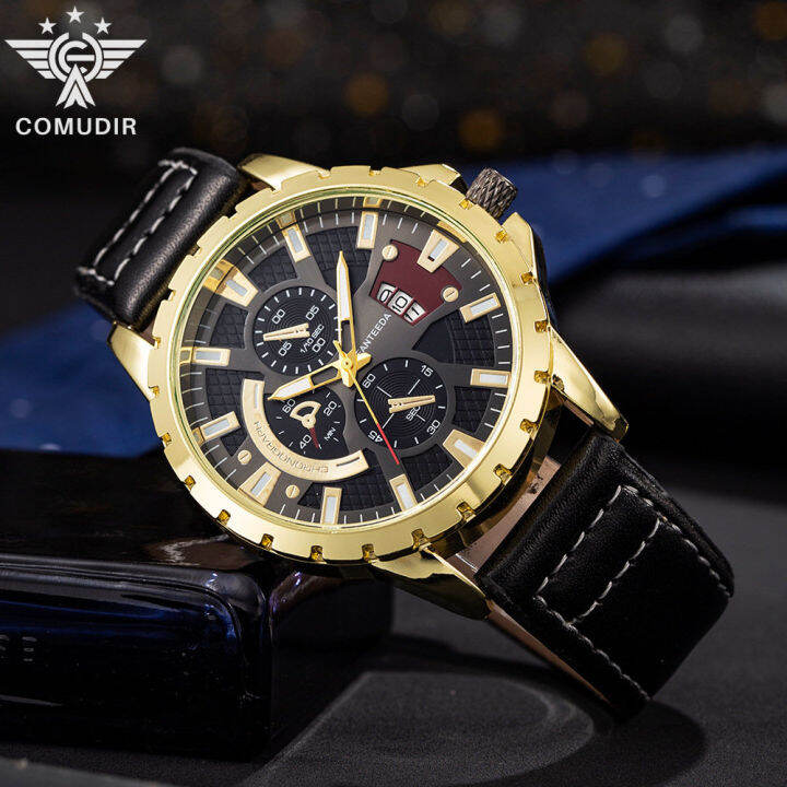 COMUDIR นาฬิกาแฟชั่นสำหรับผู้ชายเทรนด์นาฬิกาข้อมือธุรกิจขนาดใหญ่กันน้ำ ...