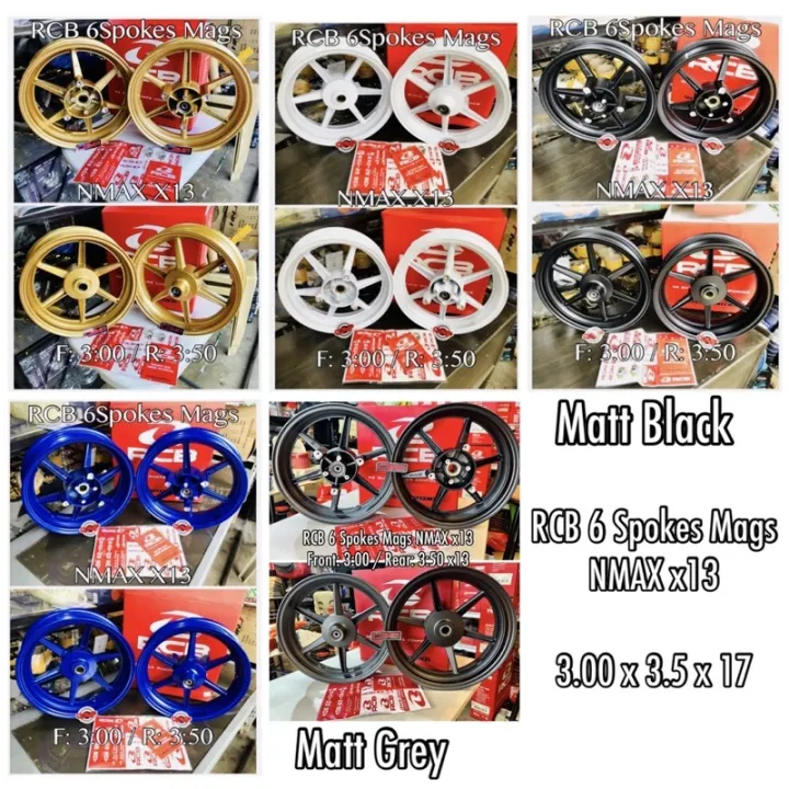 RCB 6 Spokes Mags NMAX 3.003.50 x13 V1 ONLY | Lazada PH