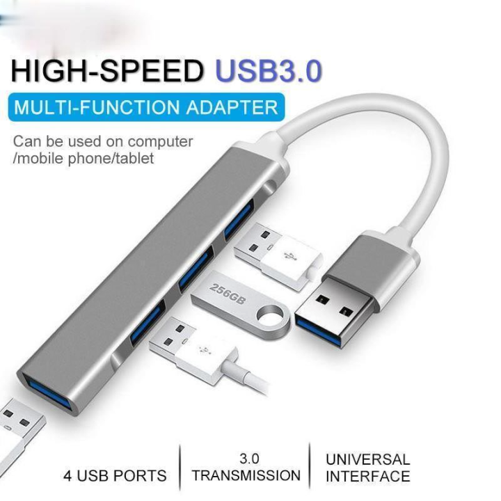 4-Port USB 3.0 Hub, Ultra-Slim Data USB Hub Type C USB Hub USB Splitter ...