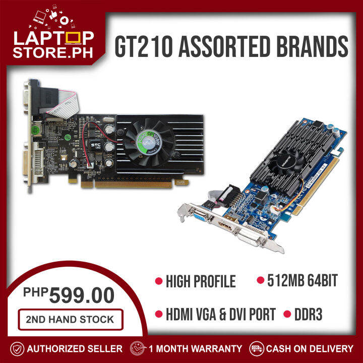 Video Card 512mb 32bit GT210 High Profile | Lazada PH