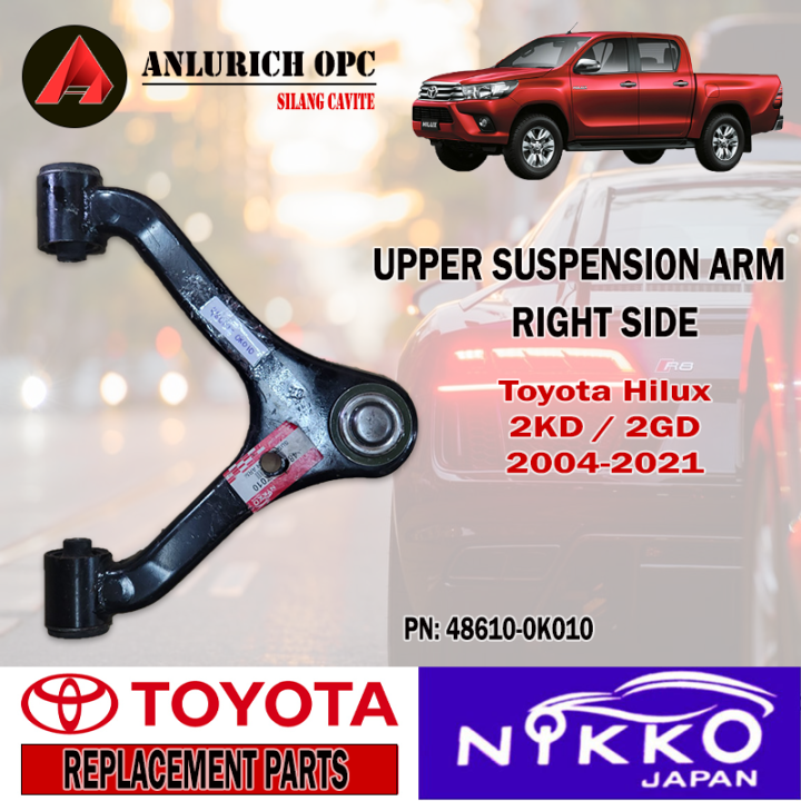Upper Suspension Arm (RIGHT) for Toyota Hilux 2KD/2GD 2004-2021 Nikko ...