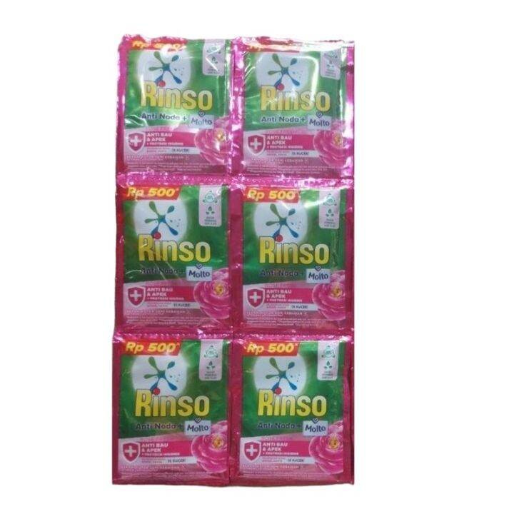 6 SACHET RINSO CAIR RINSO LIQUID 18 ml Rp. 500 | Lazada Indonesia
