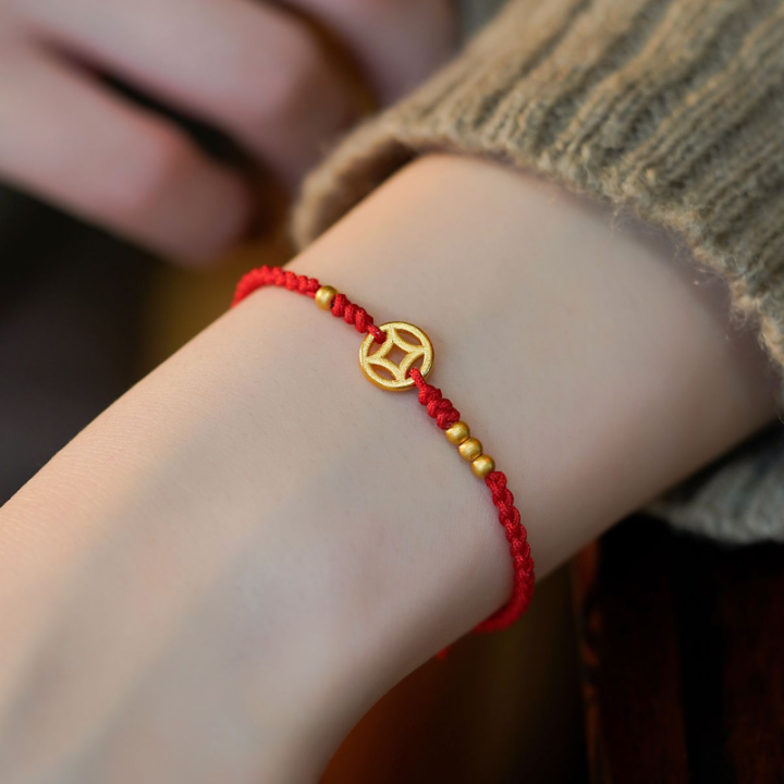 Lucky Handmade Red String Money Coin Bracelet For Women | Lazada PH
