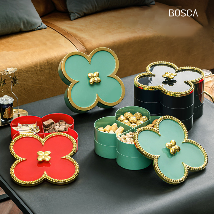 Azure Flower Snack Candy Tray / Tempat Snack Susun Mewah Gold Bentuk ...