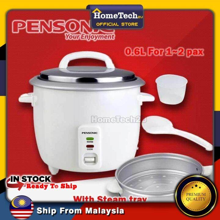 Pensonic Rice Cooker PRC-6G with Steam Tray (0.6L) | Lazada