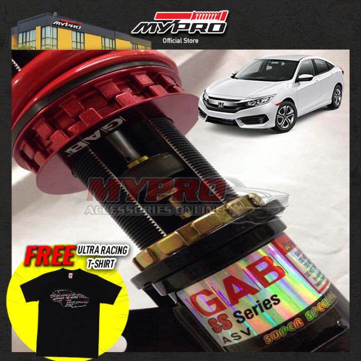 Best🔥Honda Civic FC 2016+ GAB SS Series Hi Lo Soft Hard Adjustable ...