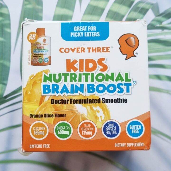 อาหารเสริมสมอง สำหรับเด็ก Kids Nutritional Brain Boost, Orange Slice ...