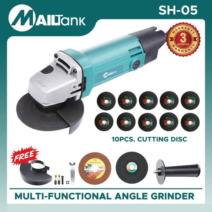 MAILTANK (SH05+SH70) Angle Grinder with Senghe 10 pcs. Cutting Disc | Lazada PH