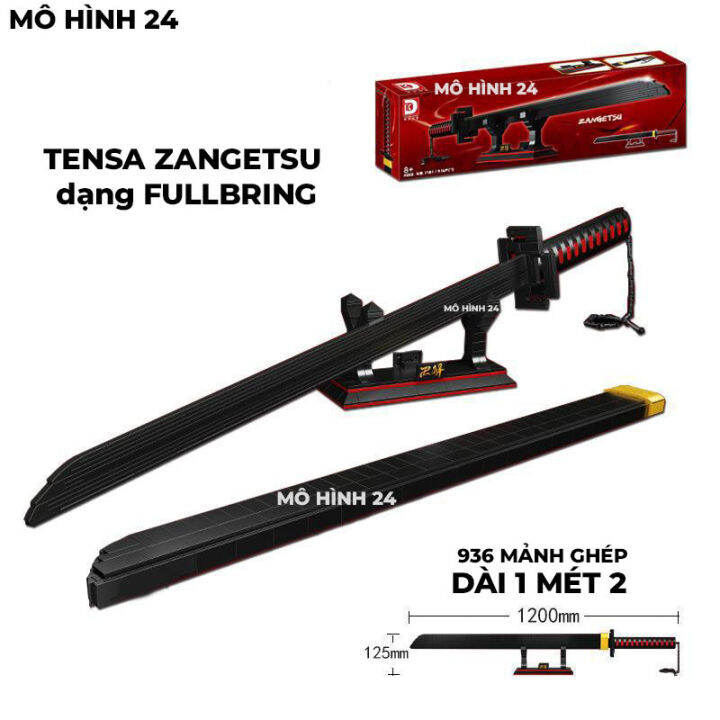 [120cm] mô hình đồ chơi kiếm lego TENSA zANGETSU FULLBRING trong anime ...