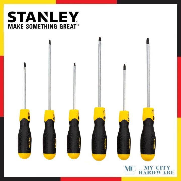 Stanley STMT66672 6pcs Cushion Grip Screwdriver Set | Lazada