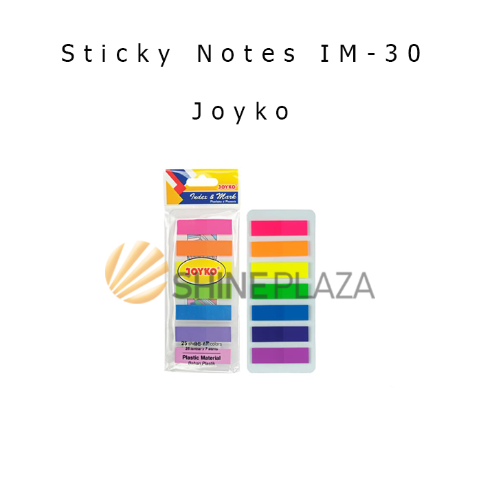 Memo Sticky Notes Joyko IM-30 - Index Mark Penanda Pembatas Joyko ...