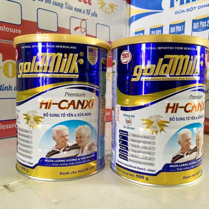 2 Hộp Sữa Gold Milk Hi-Canxi 900Gx2 - Sữa Cho Người Gìa Ngăn Ngừa Loãng Xương, Tiểu Đường ...