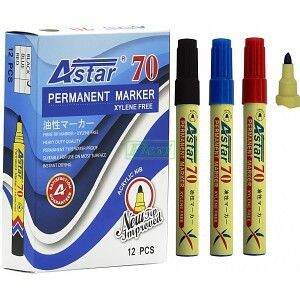 Astar 70 Permanent Marker-12pcs | Lazada