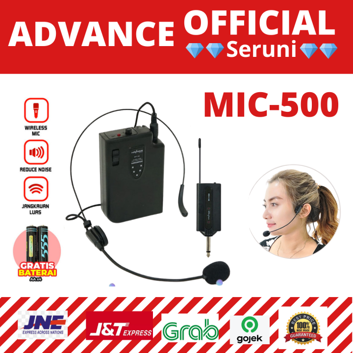 MIC WIRELESS CLIP ON / MICROPHONE EKSTERNAL ADVANCE MIC-500 | Lazada Indonesia