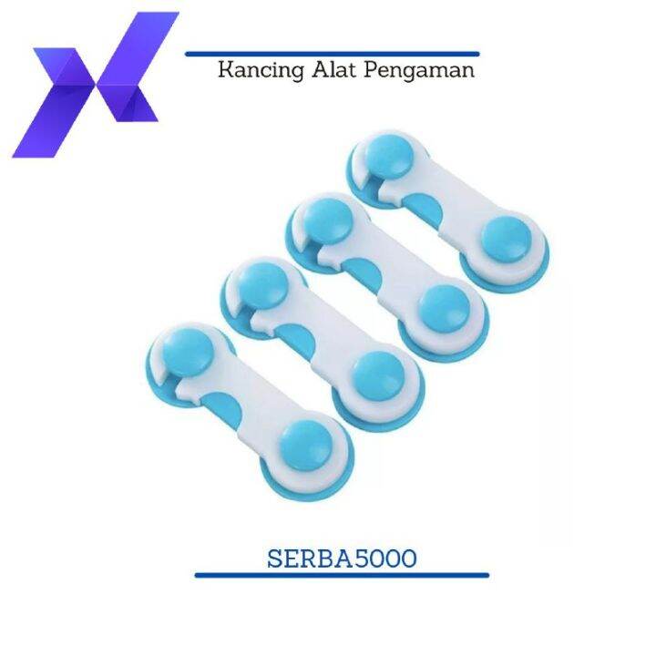 [SERBA5000] - KANCING Alat pengaman kunci Lemari laci Safety Lock ...