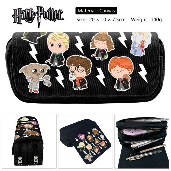 Hermione Jean Granger Harry James Potter Cartoon Pattern Canvas Student ...