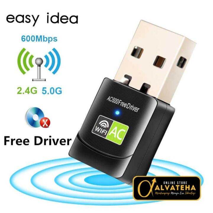 Wireless USB Mini WiFi Transmitter Receiver Dongle 600Mbps EASYIDEA WL4 ...