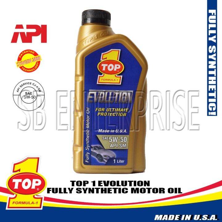 TOP1 Evolution Fully Synthetic 5W-50 | Lazada PH