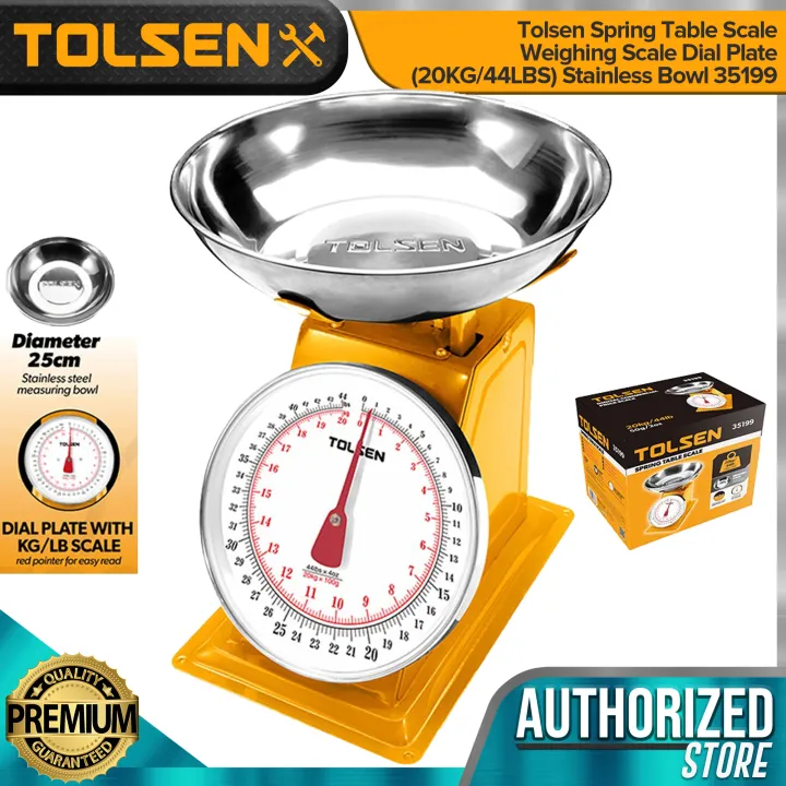 Tolsen Spring Table Scale / Weighing Scale Dial Plate (20KG/44LBS ...