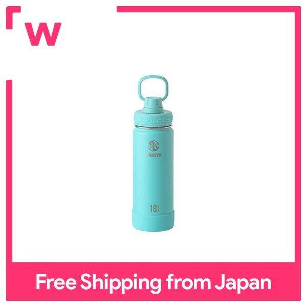 TAKEYA Botol Air 2018 ", Botol Air Minum Langsung Stainless Botol Air Garis Aktif (Teal, 520Ml ...