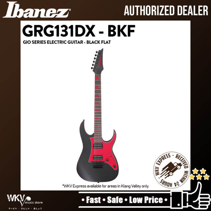 Ibanez GRG131DX-BKF Poplar Solid Body GRG Satin Urethane Electric ...