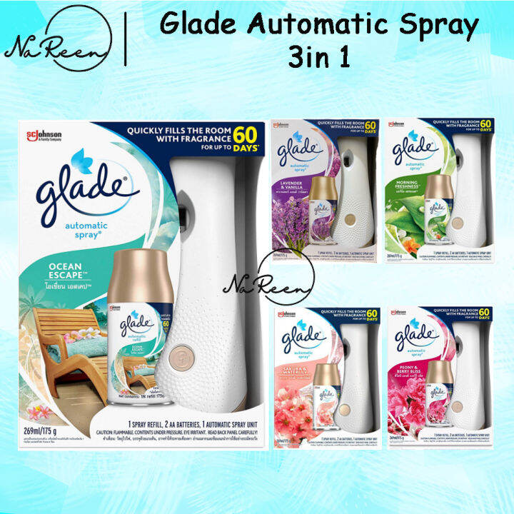 Glade Automatic Spray 3 in 1 เครื่องพ่นสเปรย์น้ำหอมอัตโนมัติ 3 อิน1 ...