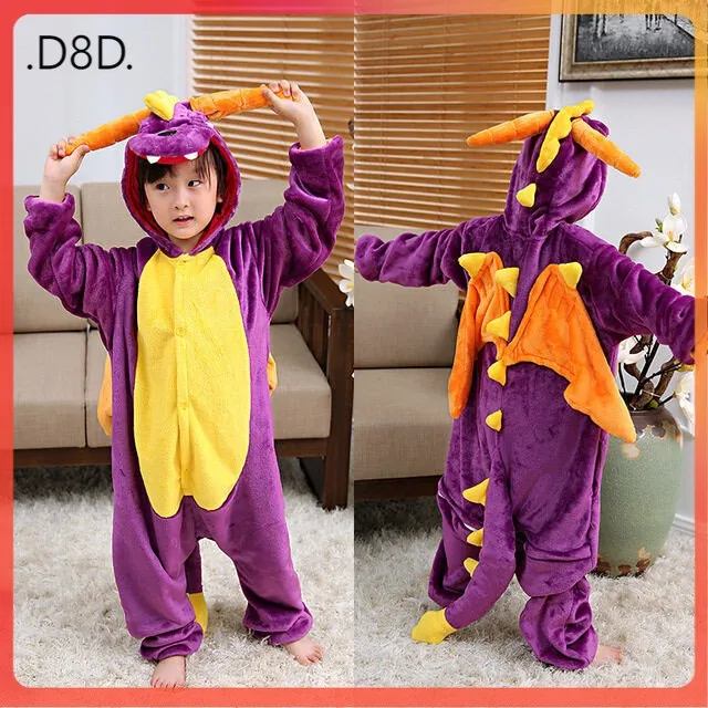 D8D 🔥 พร้อมส่ง 🔥 ชุดมาสคอต ชุดสัตว์เด็ก ชุดไดโนเสาร์สีม่วง และ ชุดนอน ...