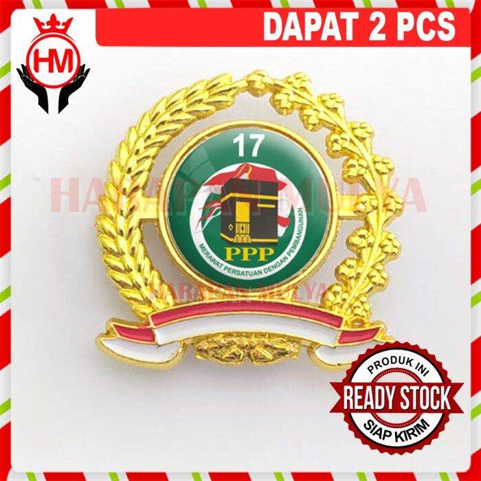 Pin Wing Partai PPP - Pin Wing Partai PPP Logo Baru Logam Kuningan ...