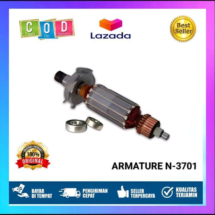 N3701 Armature Angker Mesin Trimer Router Profil N 3701 Makita Gulungan ...
