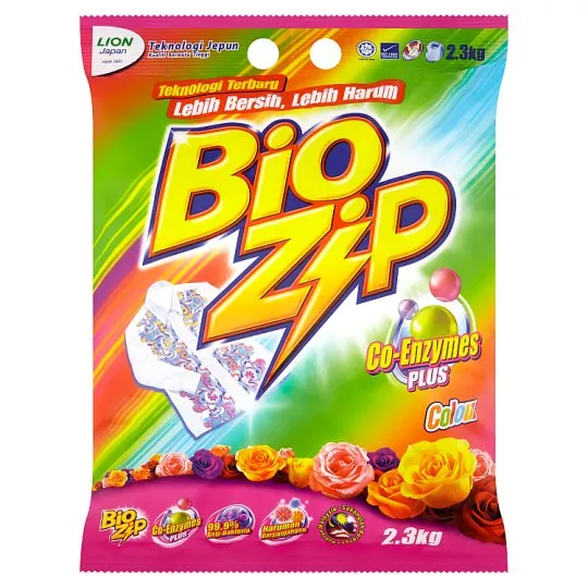 Bio Zip Powder Detergent/Sabun Serbuk Bio Zip/洗衣粉 2.3kg(Colour/ Floral ...