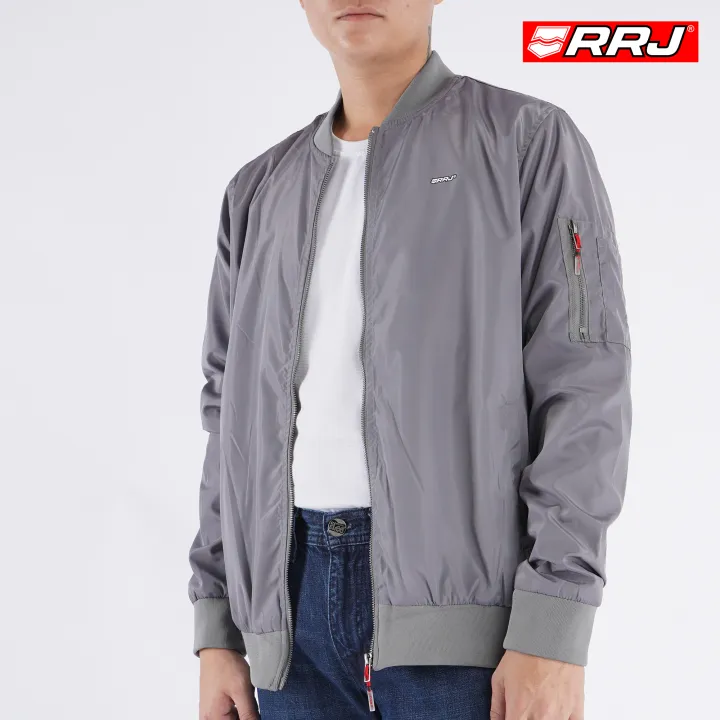 RRJ Men's Basic Jacket Regular Fit 17811 (Light Gray) | Lazada PH