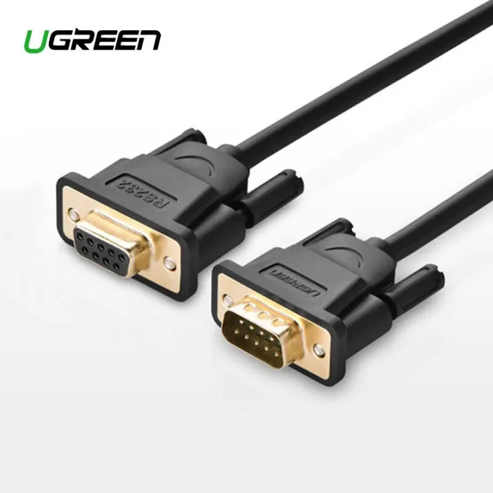 UGREEN (DB101) RS232 9-Pin Male To Female DB9 Extension Serial Cable ...
